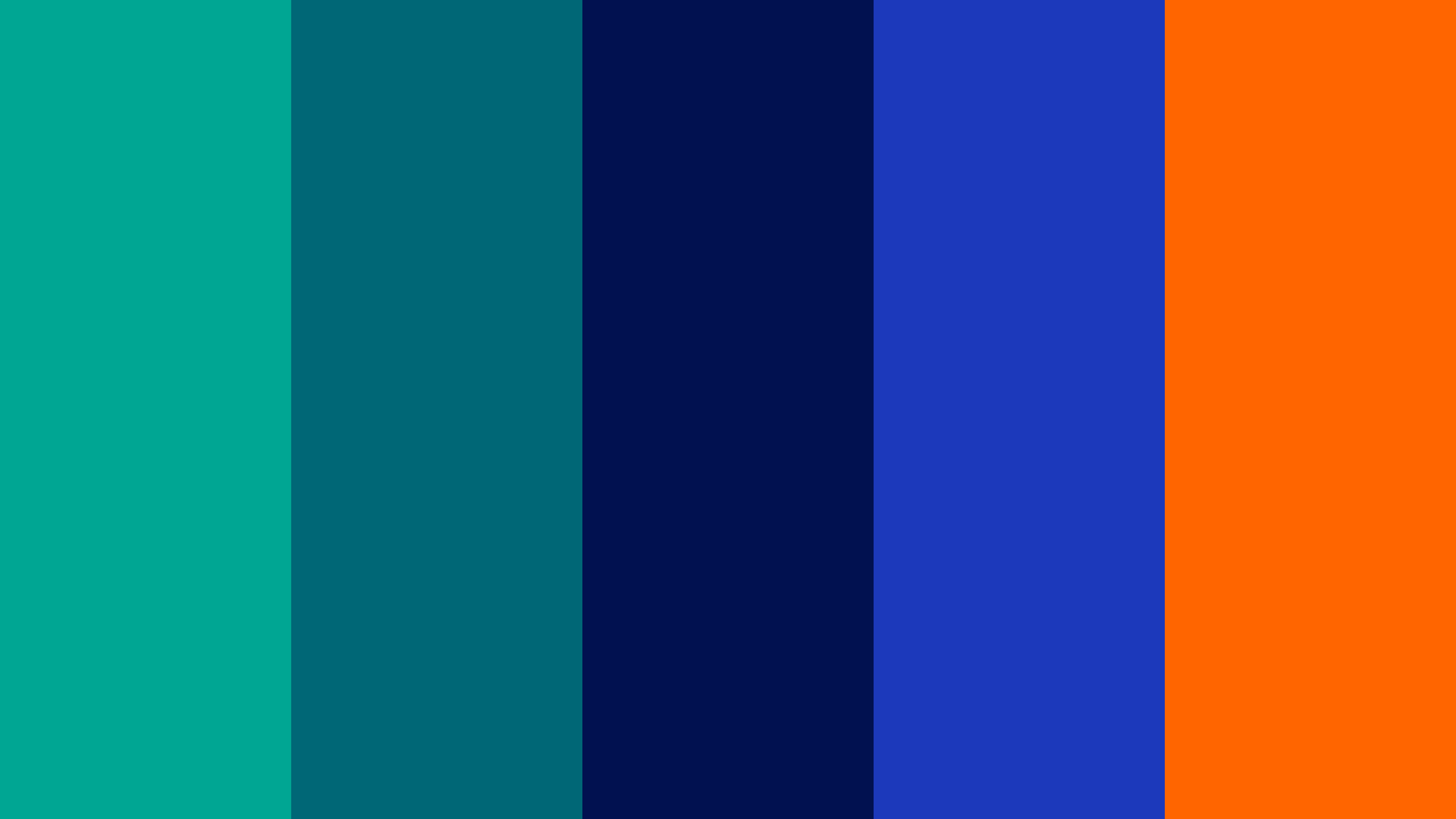 Persian Green – Mosque – Stratos – Persian Blue – Blaze Orange Color ...