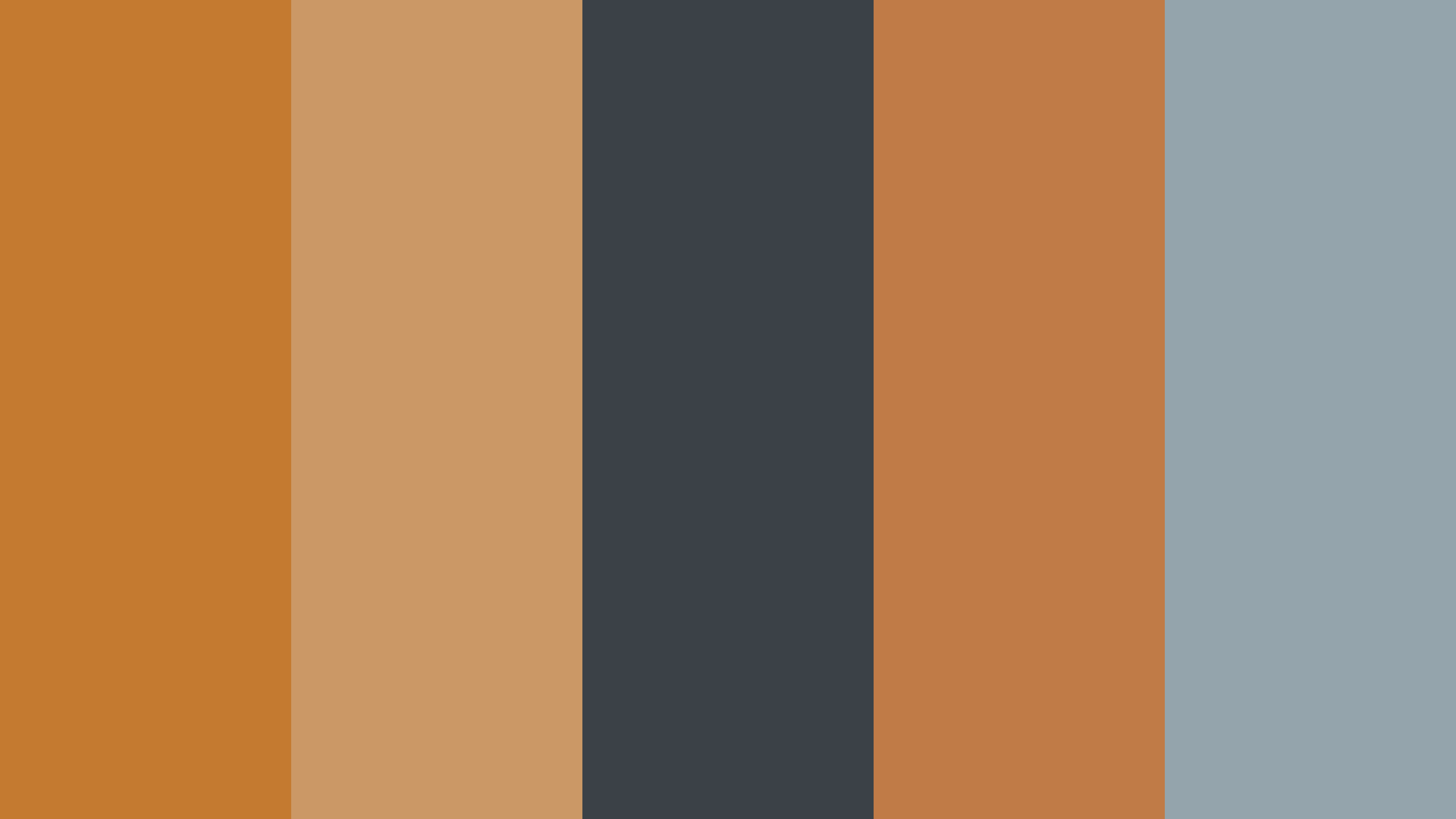 Copper – Antique Brass – Mako – Tussock – Gull Gray Color scheme ...