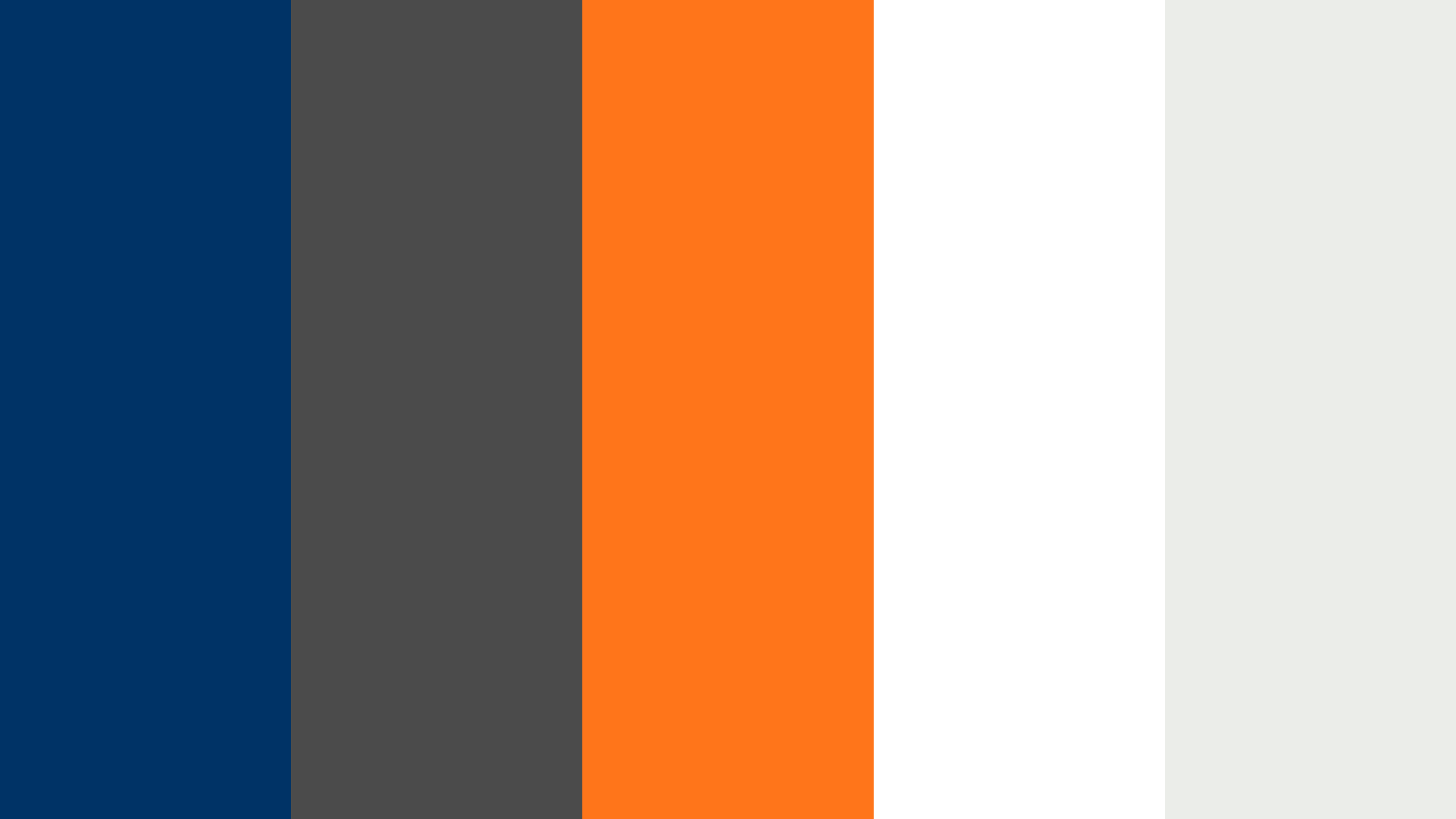 Midnight Blue – Tundora – Pumpkin – White – Gray Nurse Color scheme ...