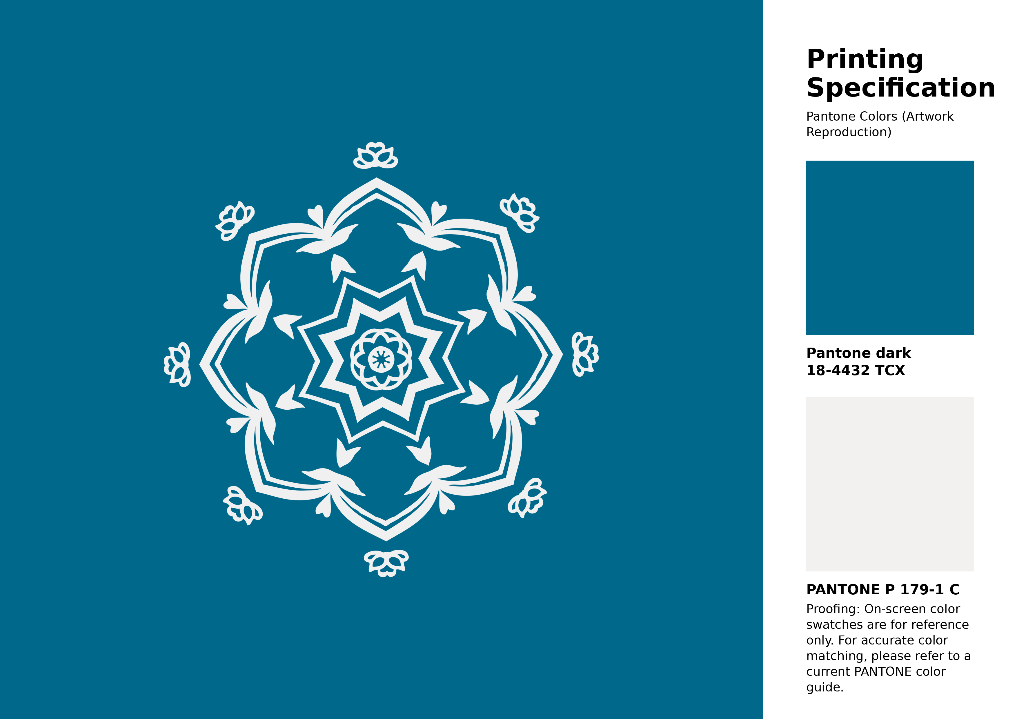 Turkish Tile | Printing Match PANTONE 18-4432 TCX | Color conversion ...