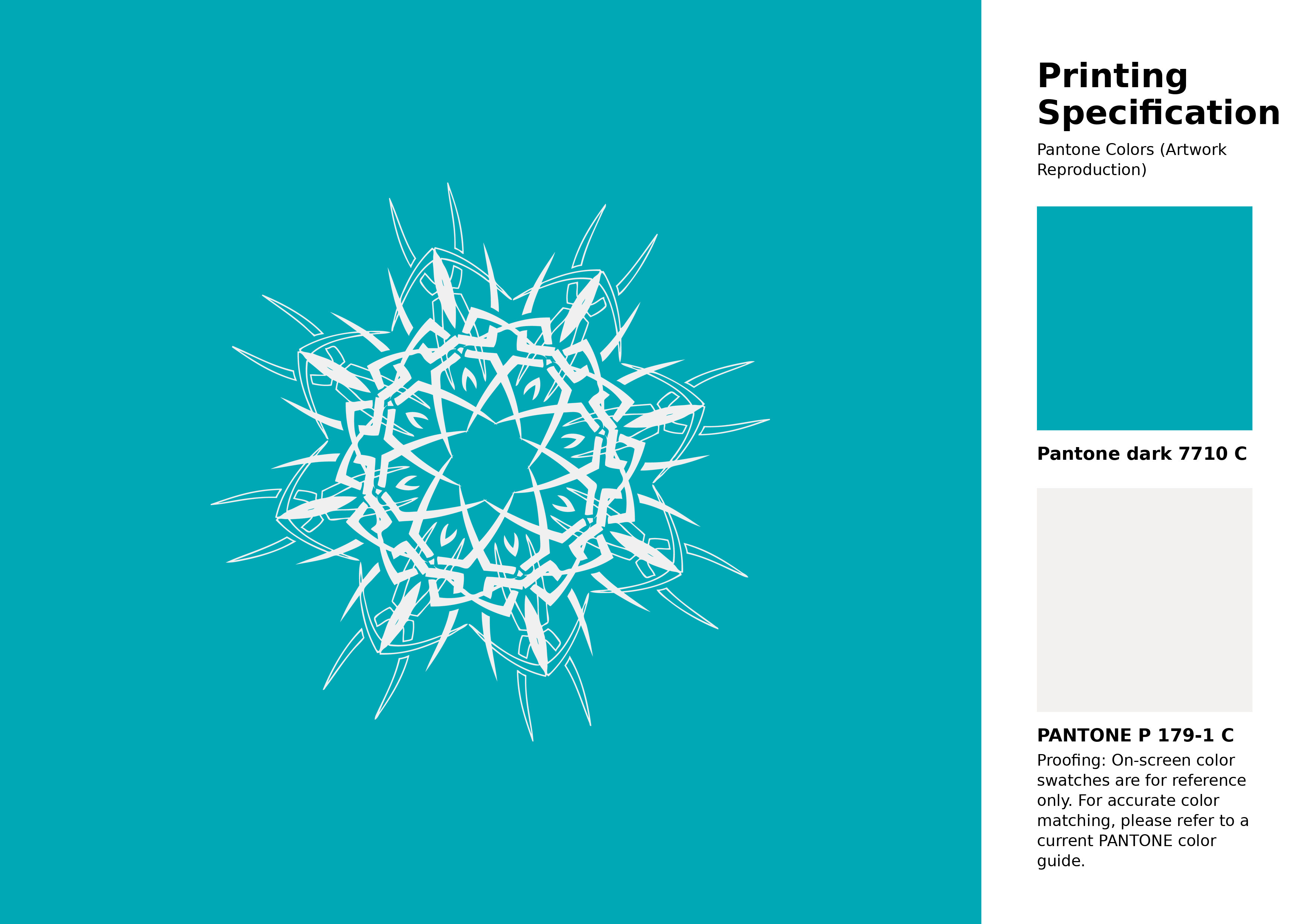 Hex Color #00a7b5 | Printing Match PANTONE 7710 C | Color conversion ...