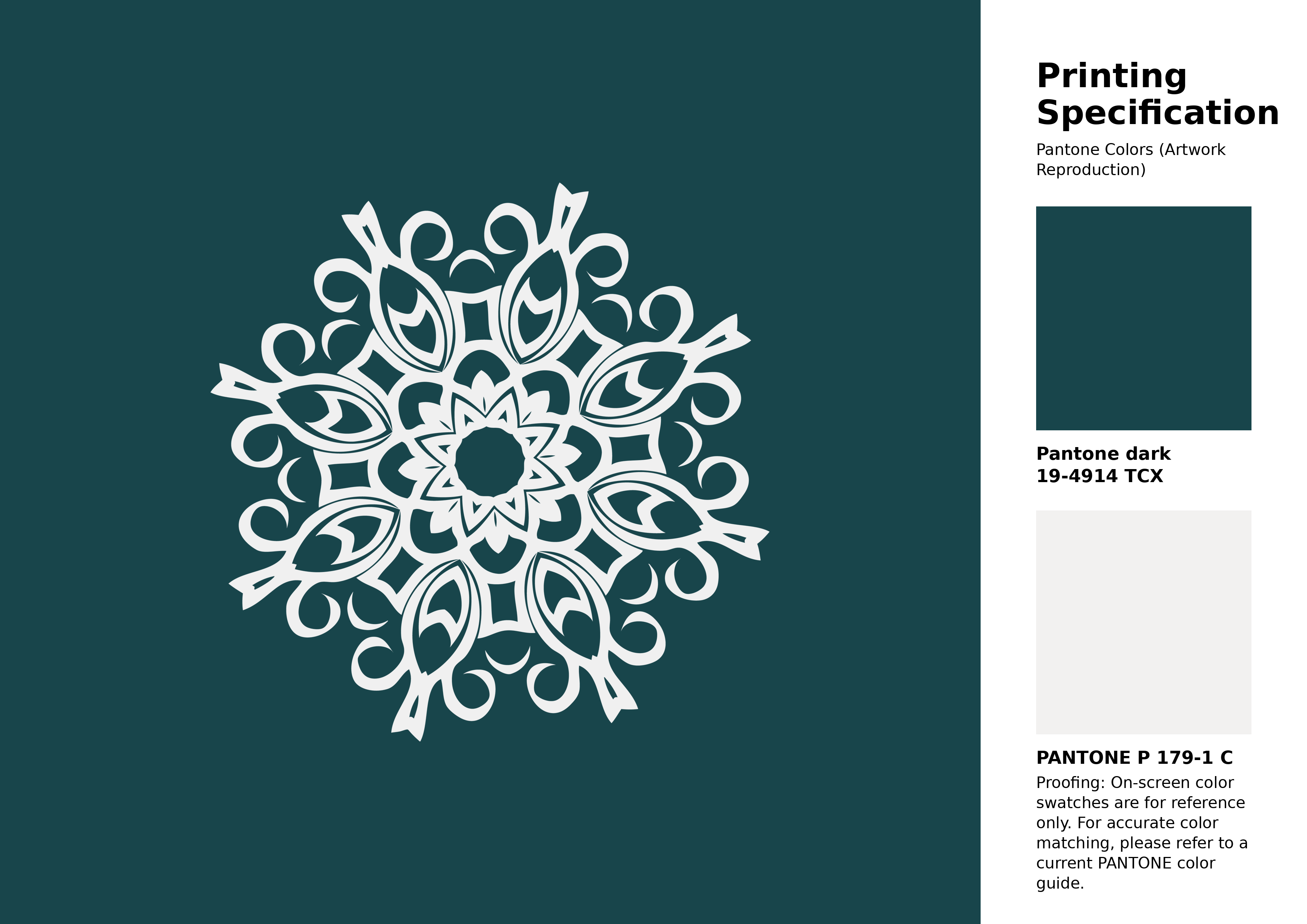 Hex Color #18454b | Printing Match PANTONE 19-4914 TCX | Color ...