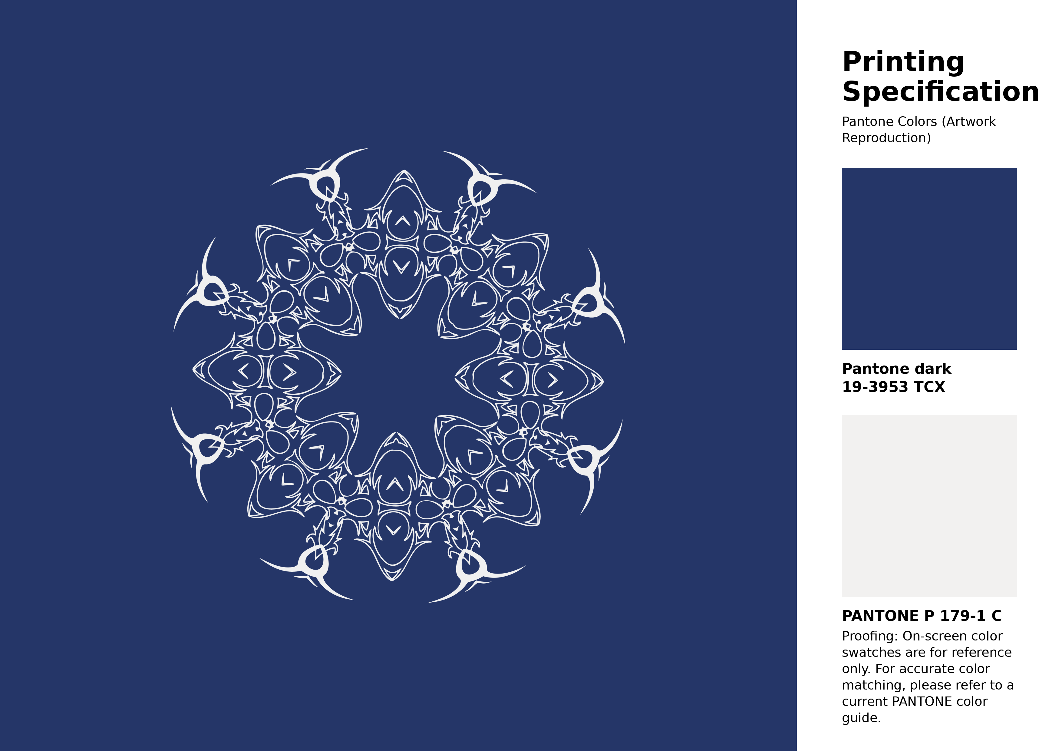 Hex Color #253668 | Printing Match PANTONE 19-3953 TCX | Color ...