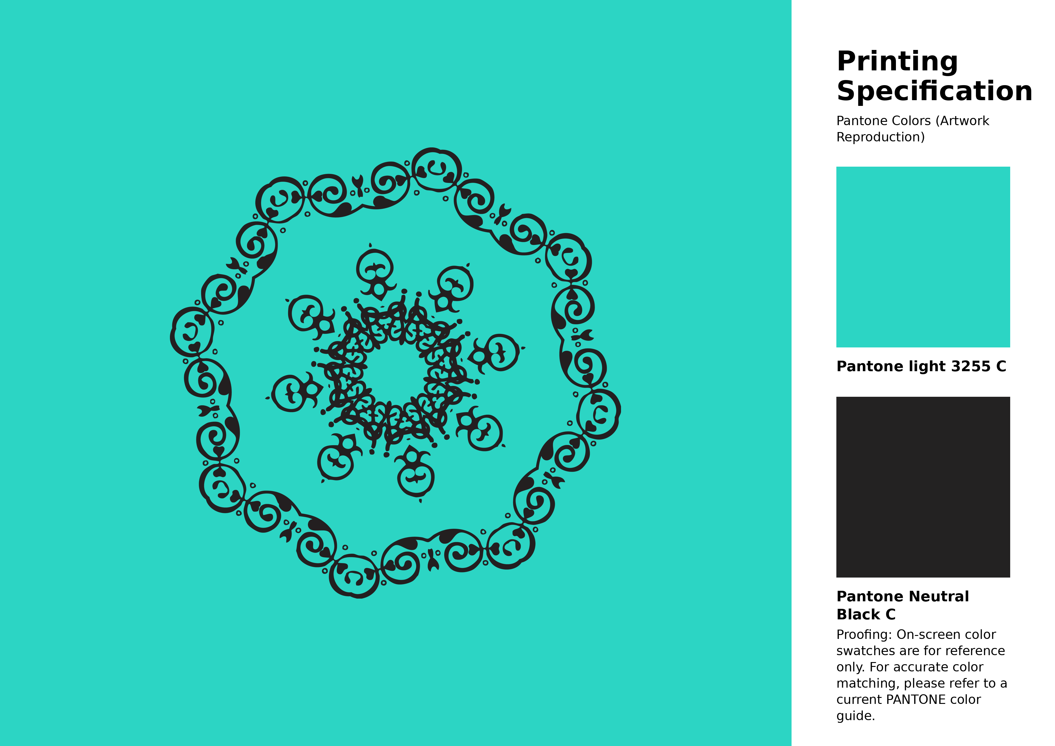 Hex Color #2cd5c4 | Printing Match PANTONE 3255 C | Color conversion ...