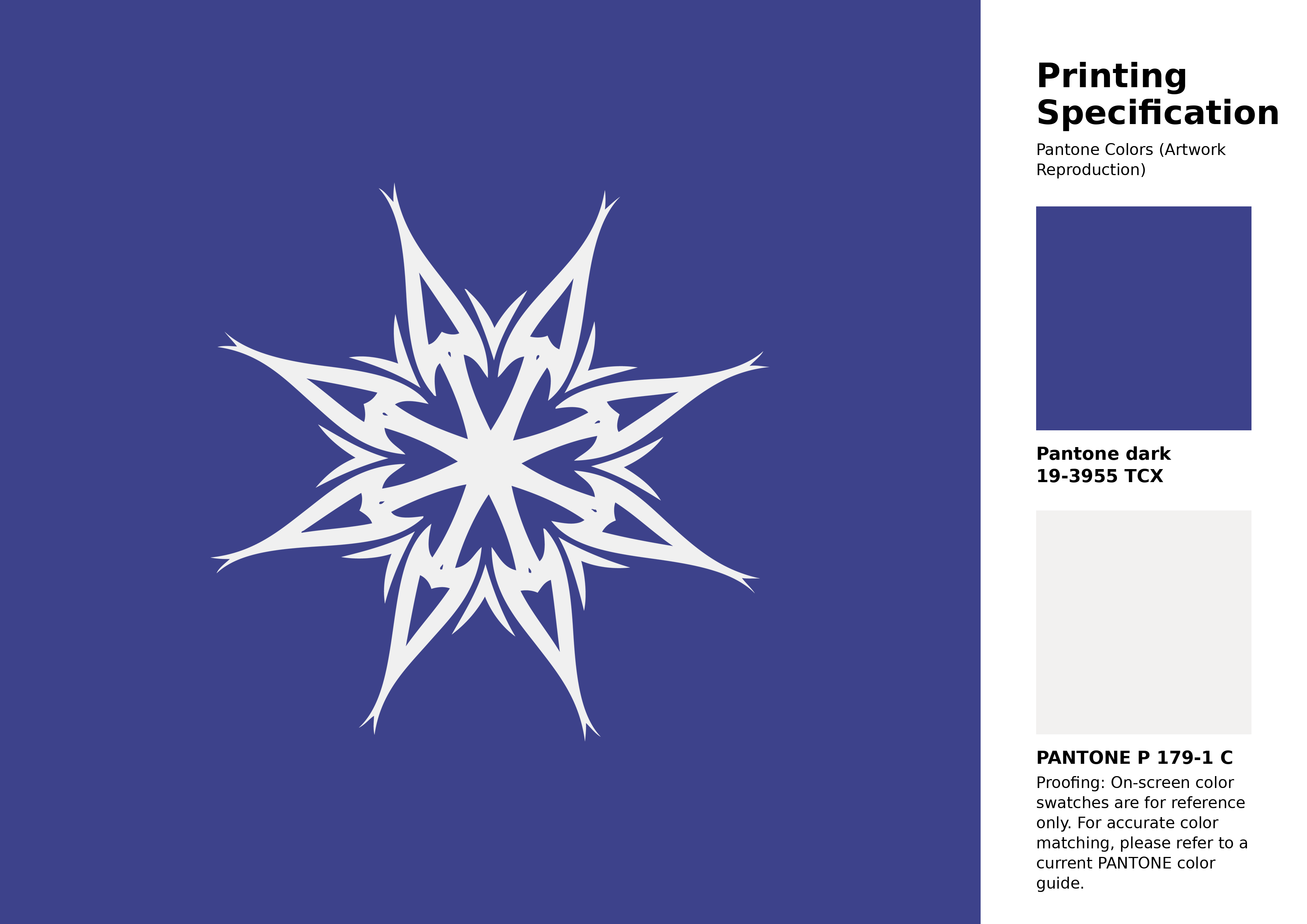 Hex Color #3d428b | Printing Match PANTONE 19-3955 TCX | Color ...