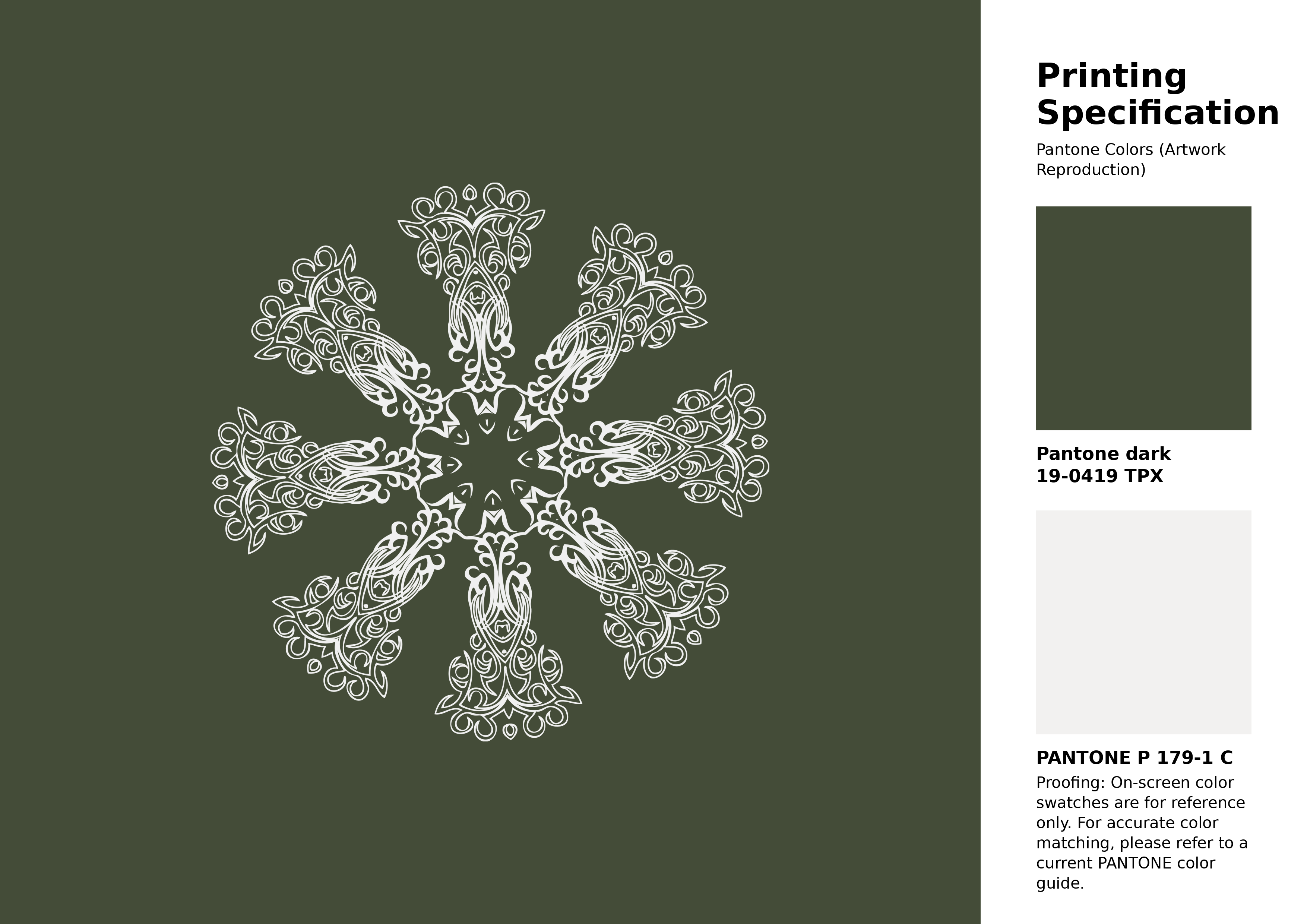 Hex Color #444c38 | Printing Match PANTONE 19-0419 TPX | Color ...