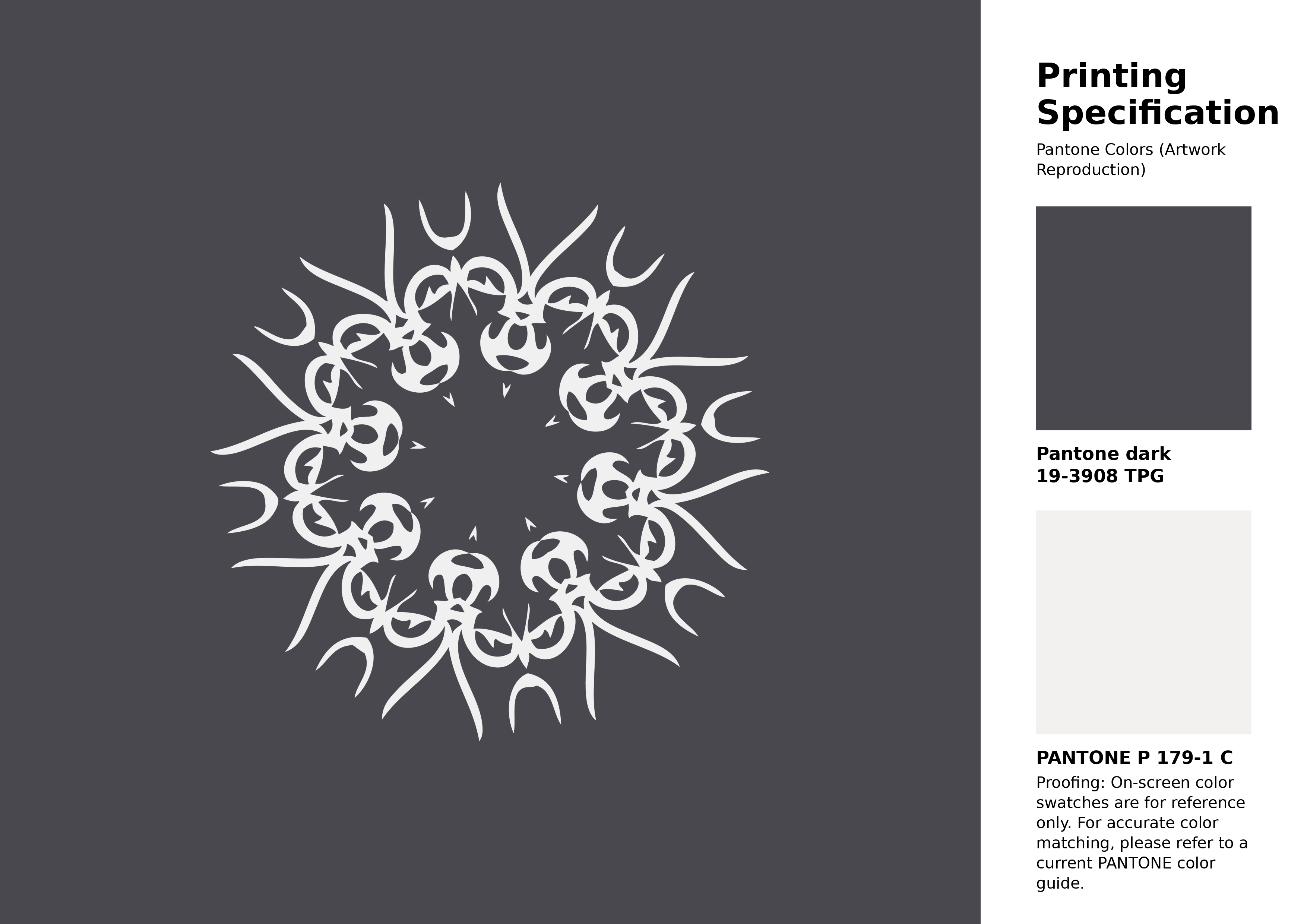 Hex Color #4a484f | Printing Match PANTONE 19-3908 TPG | Color ...