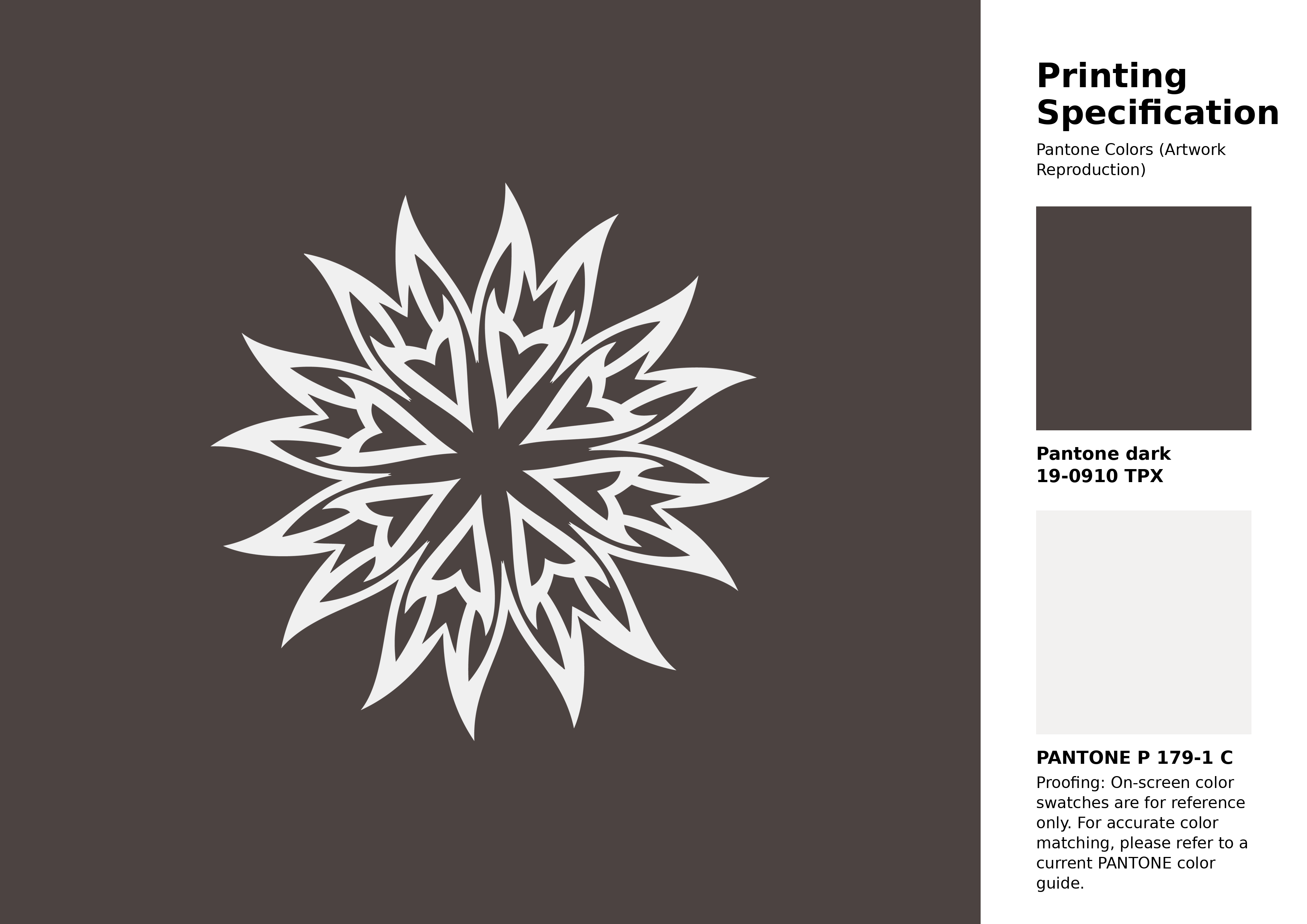 Hex Color #4c4341 | Printing Match PANTONE 19-0910 TPX | Color ...