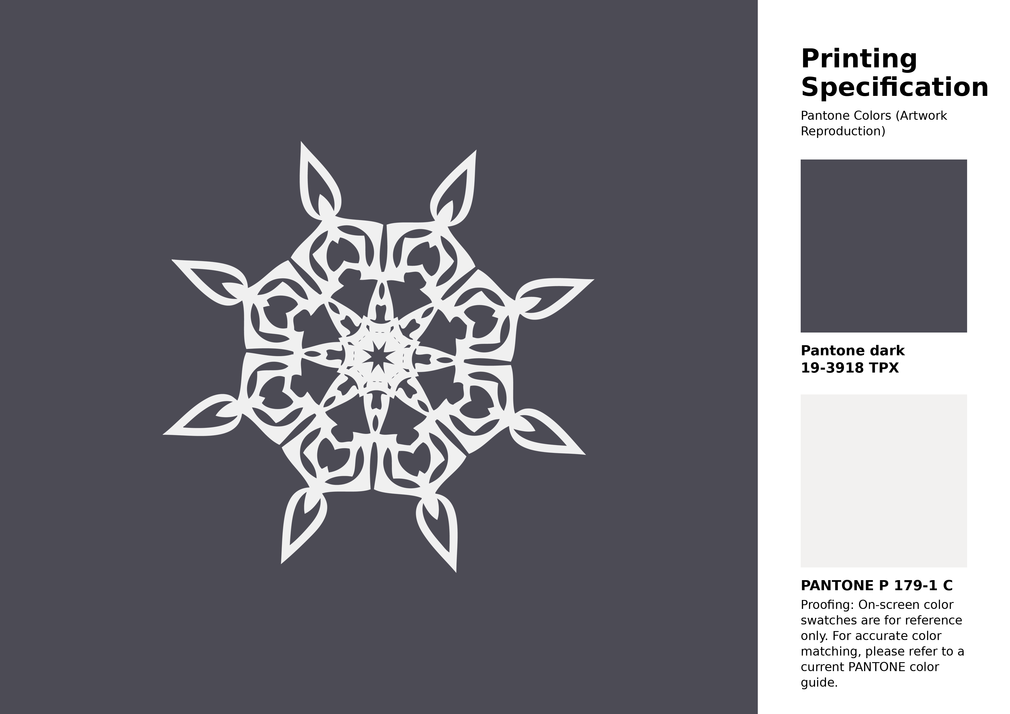 Hex Color #4c4b55 | Printing Match PANTONE 19-3918 TPX | Color ...