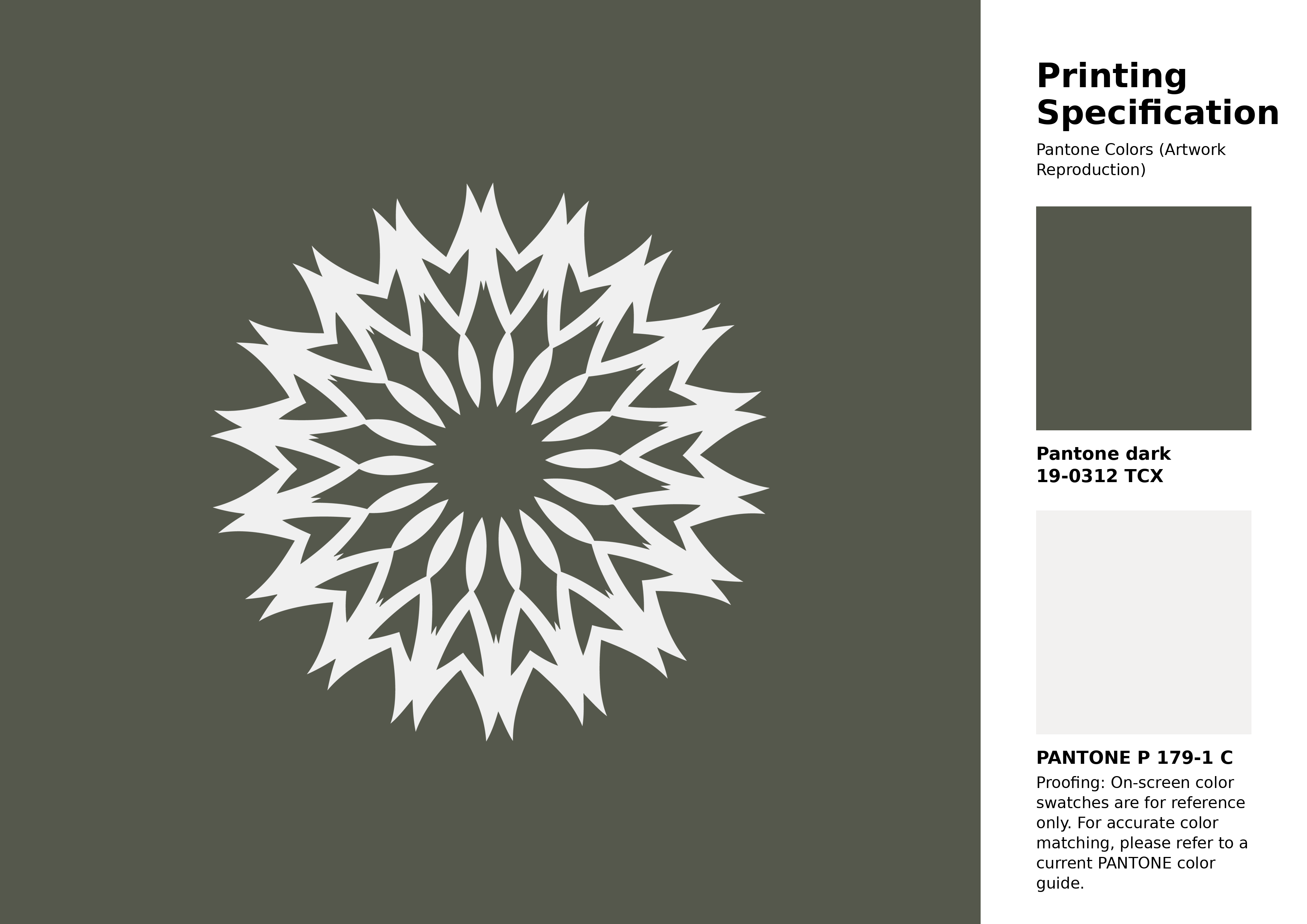 Hex Color #55584c | Printing Match PANTONE 19-0312 TCX | Color ...