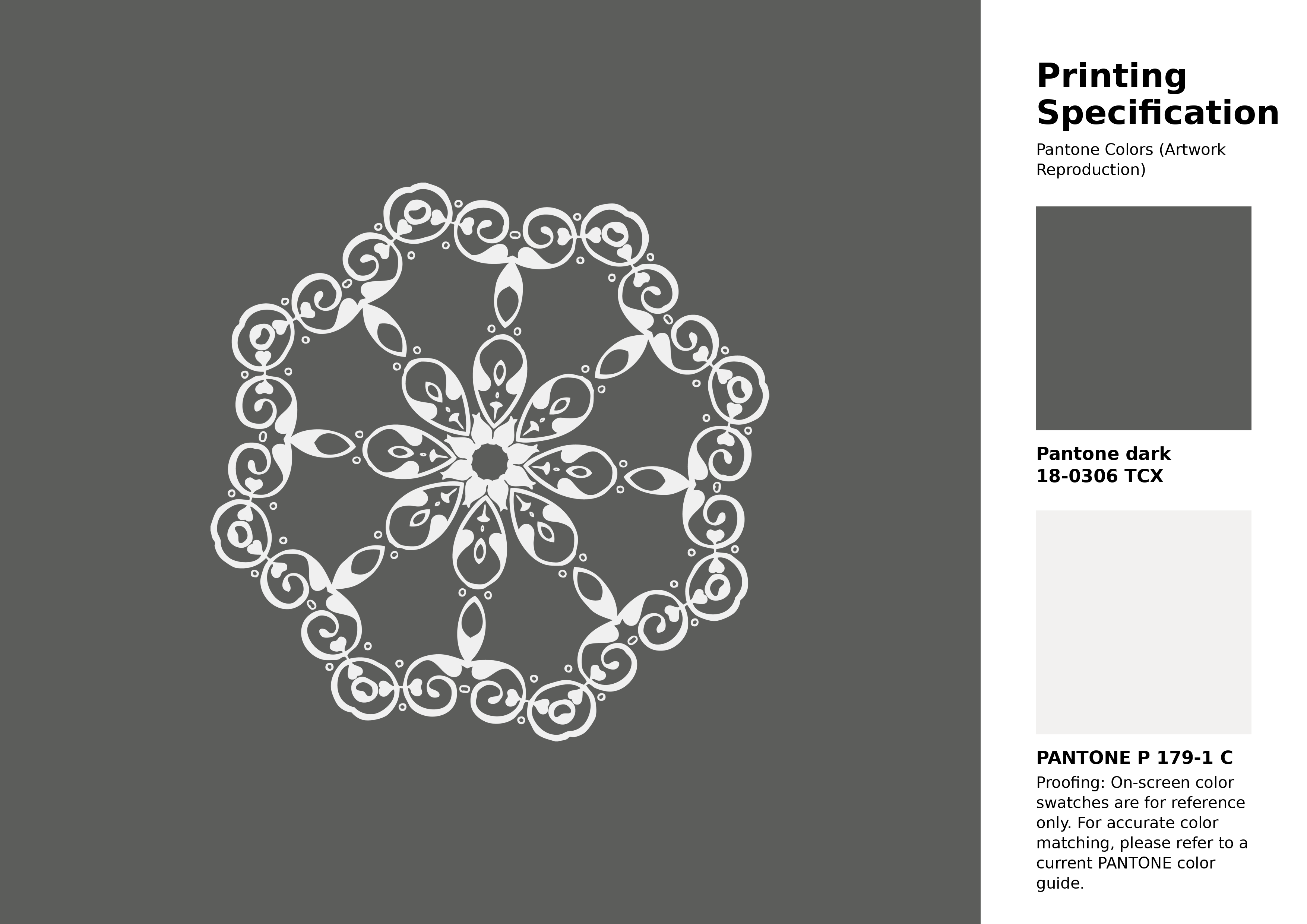 Hex Color #5c5d5b | Printing Match PANTONE 18-0306 TCX | Color ...