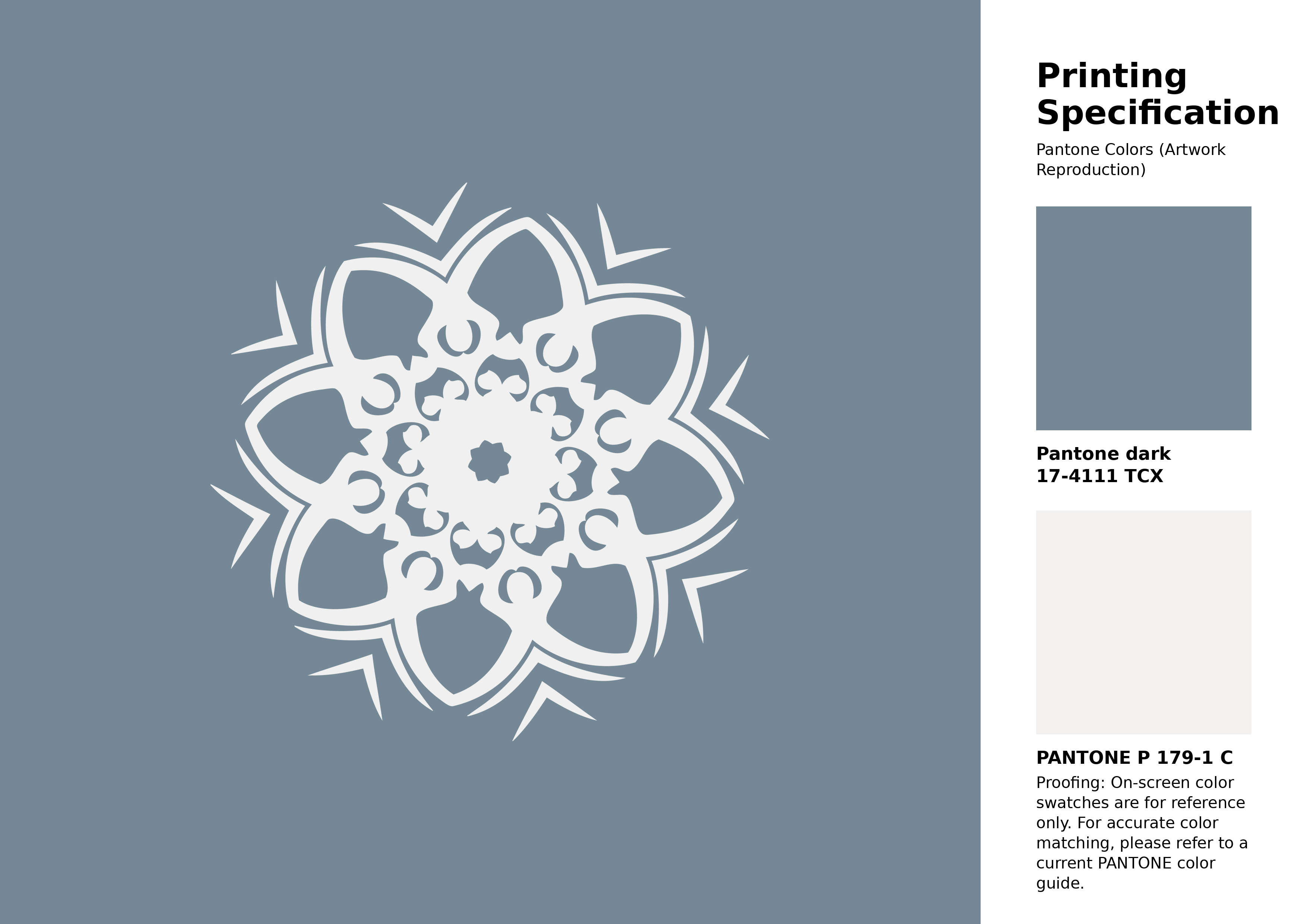 Hex Color #748995 | Printing Match PANTONE 17-4111 TCX | Color ...