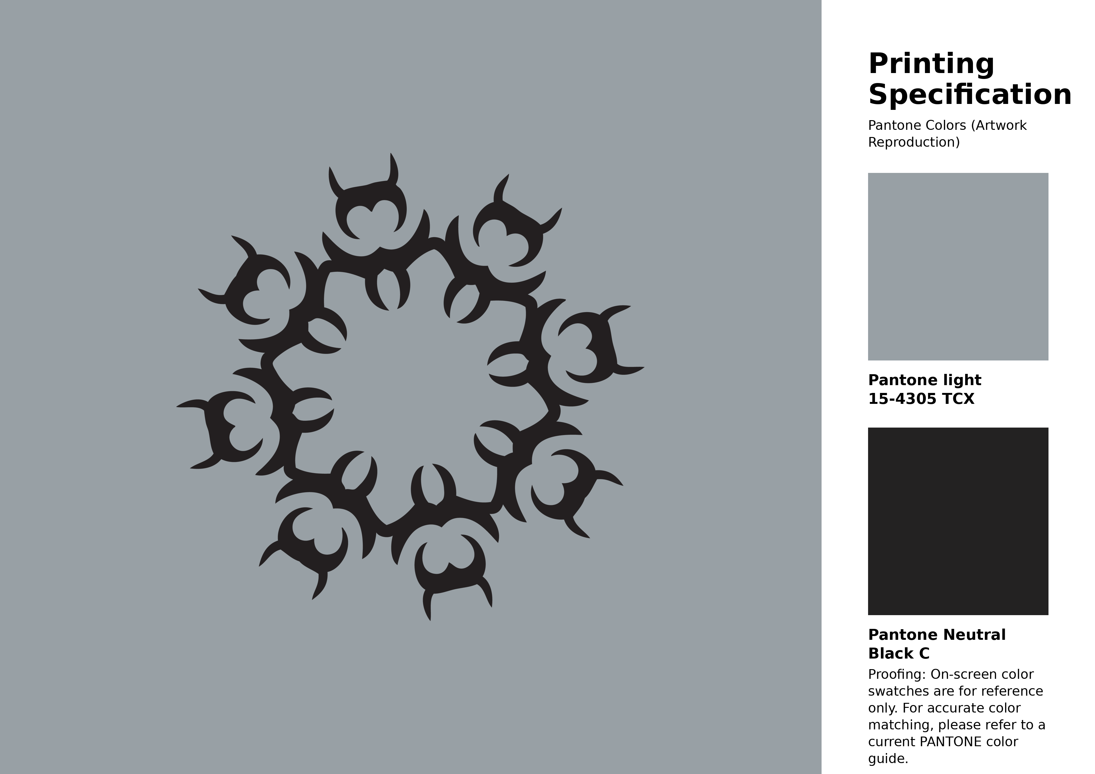 Hex Color #98a0a5 | Printing Match PANTONE 15-4305 TCX | Color ...