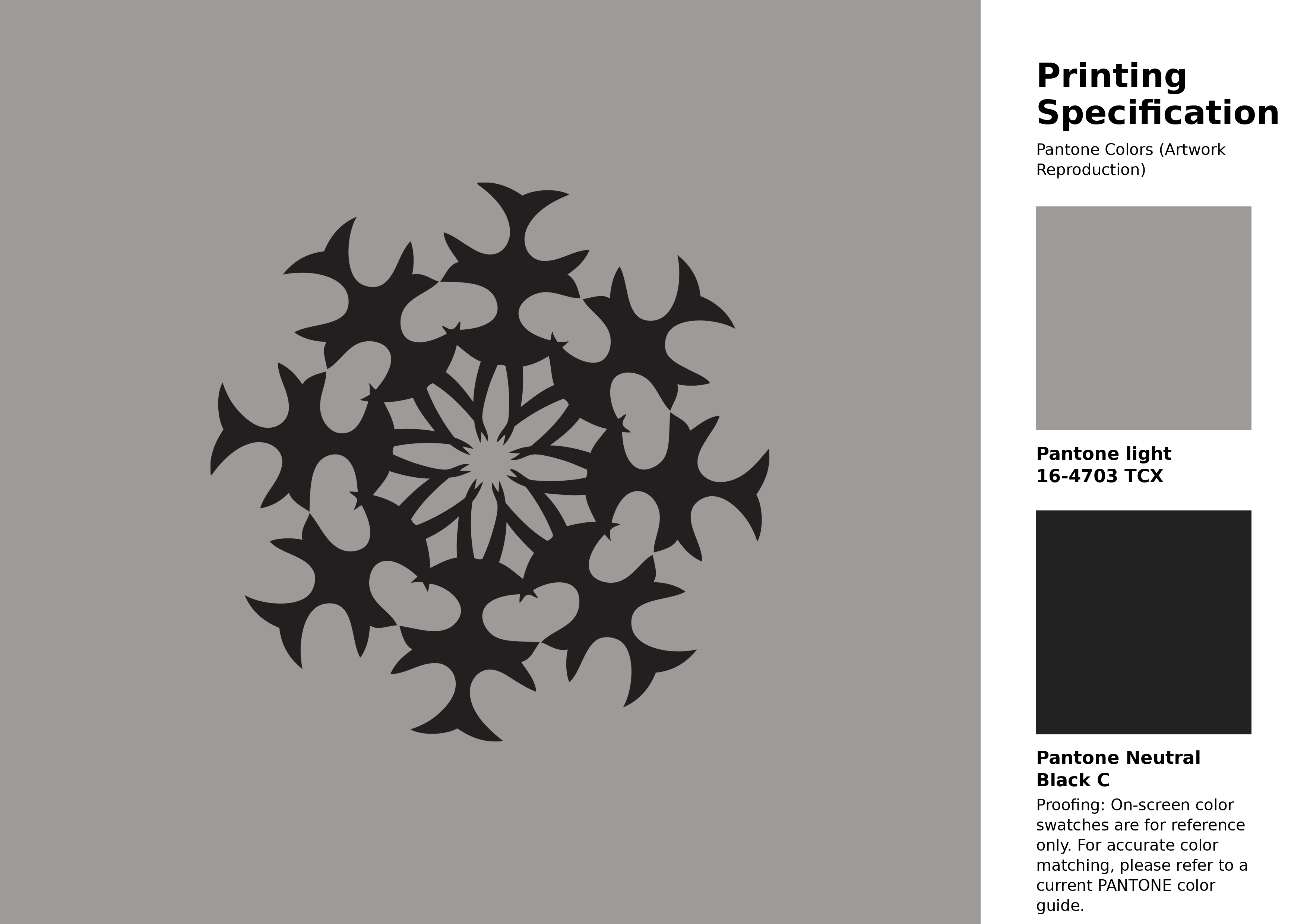 Hex Color #9c9b98 | Printing Match PANTONE 16-4703 TCX | Color ...