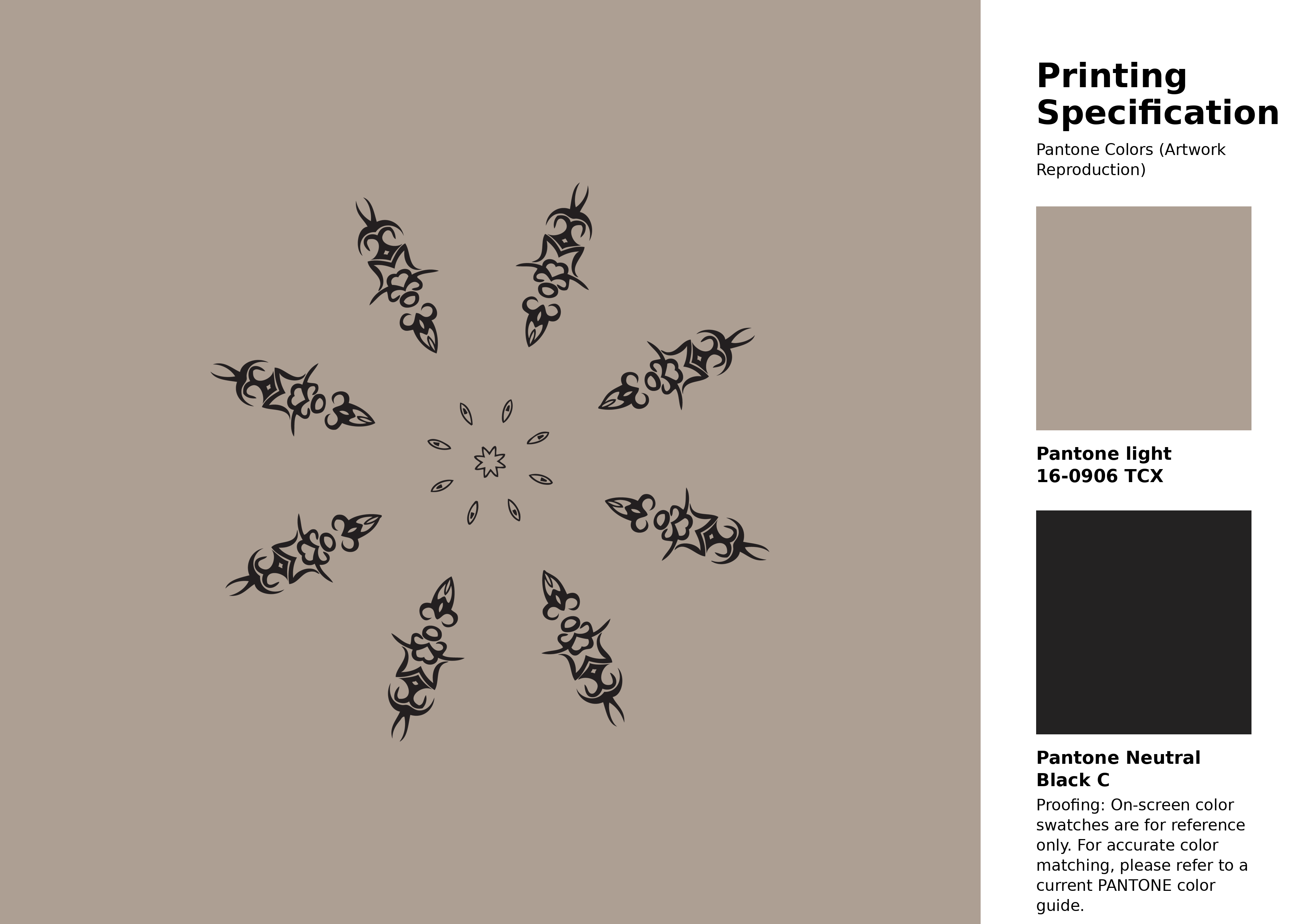 Hex Color #ad9f93 | Printing Match PANTONE 16-0906 TCX | Color ...
