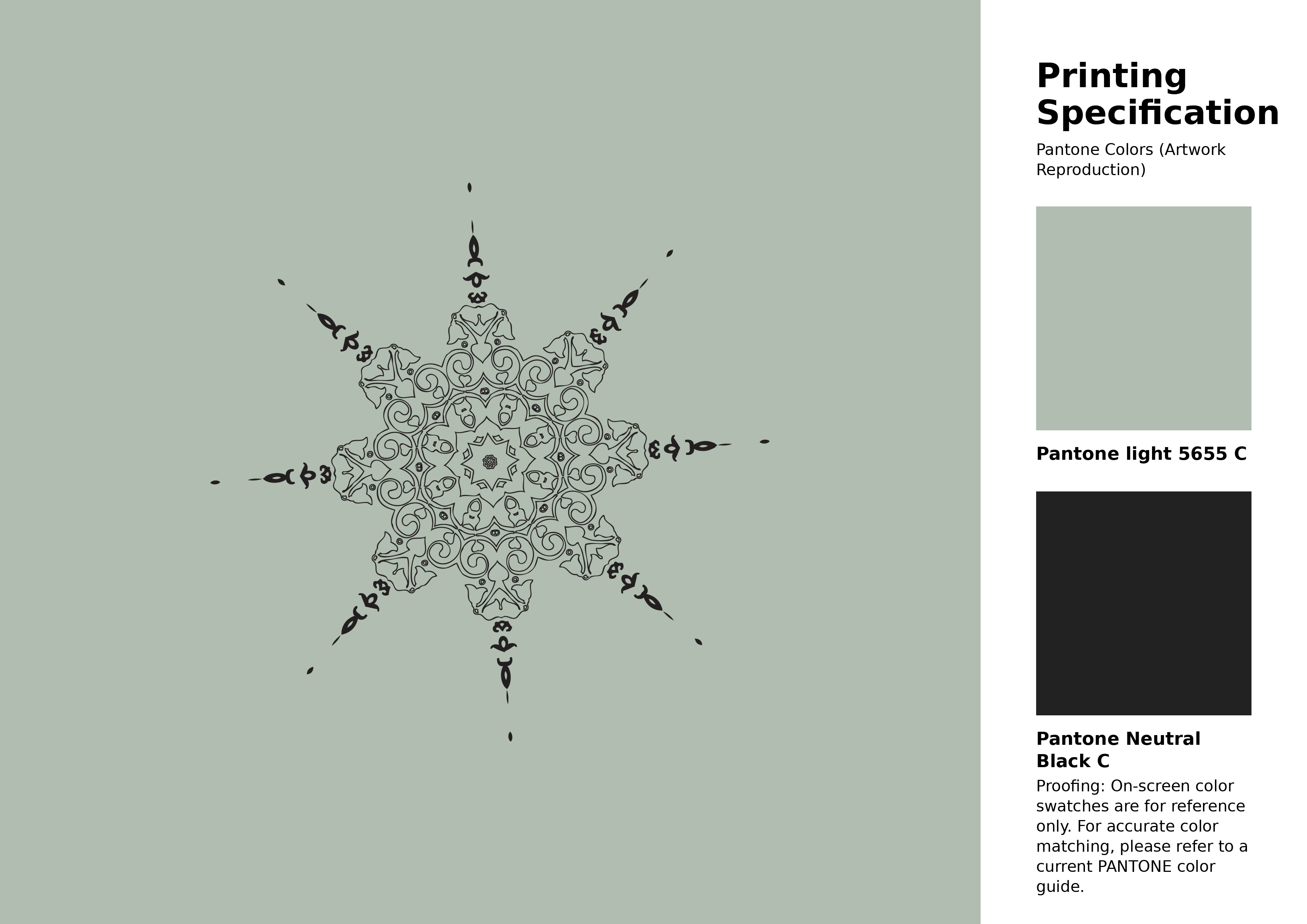 Hex Color #b0bdb0 | Printing Match PANTONE 5655 C | Color conversion ...