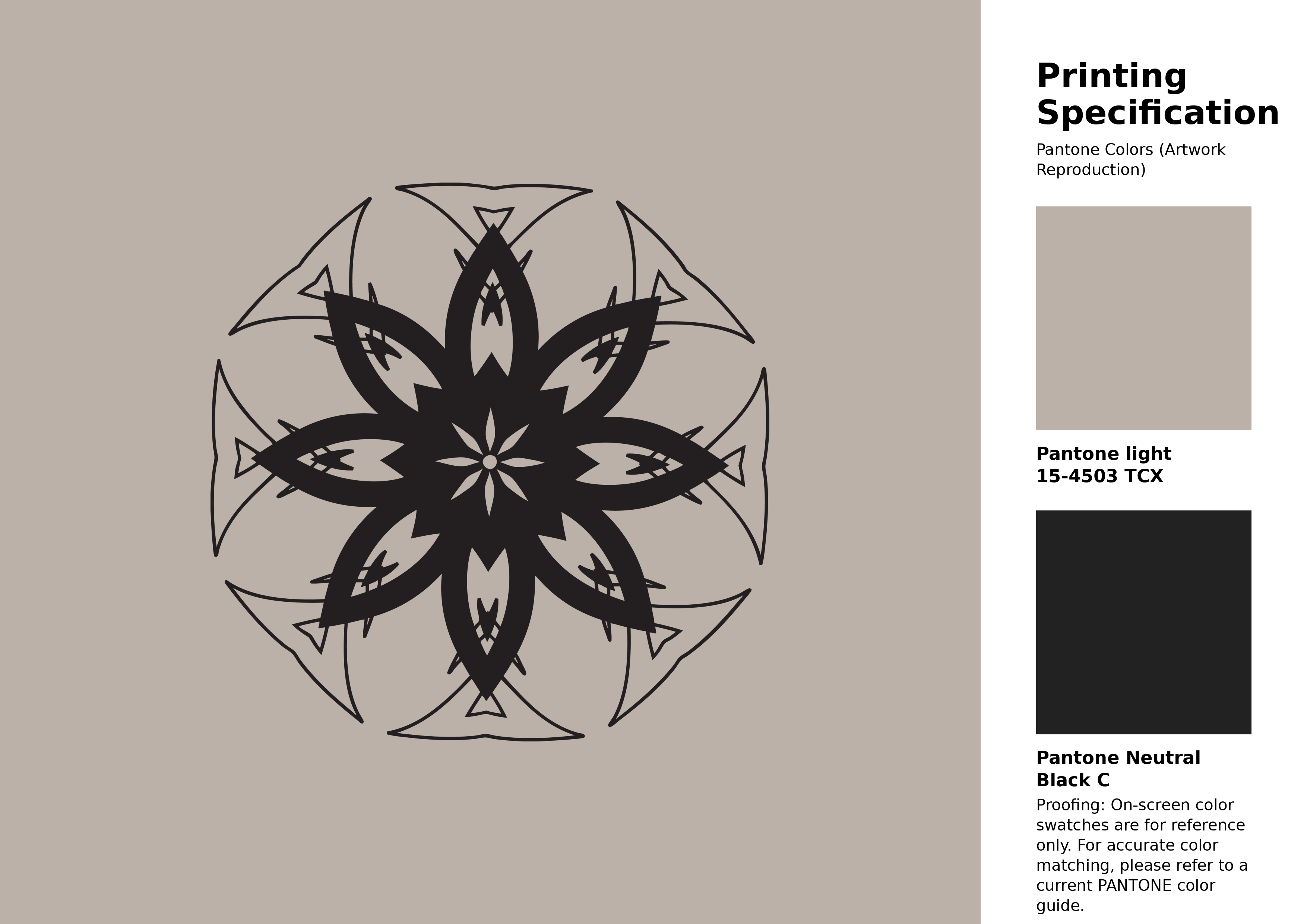 Hex Color #bbb1a8 | Printing Match PANTONE 15-4503 TCX | Color ...
