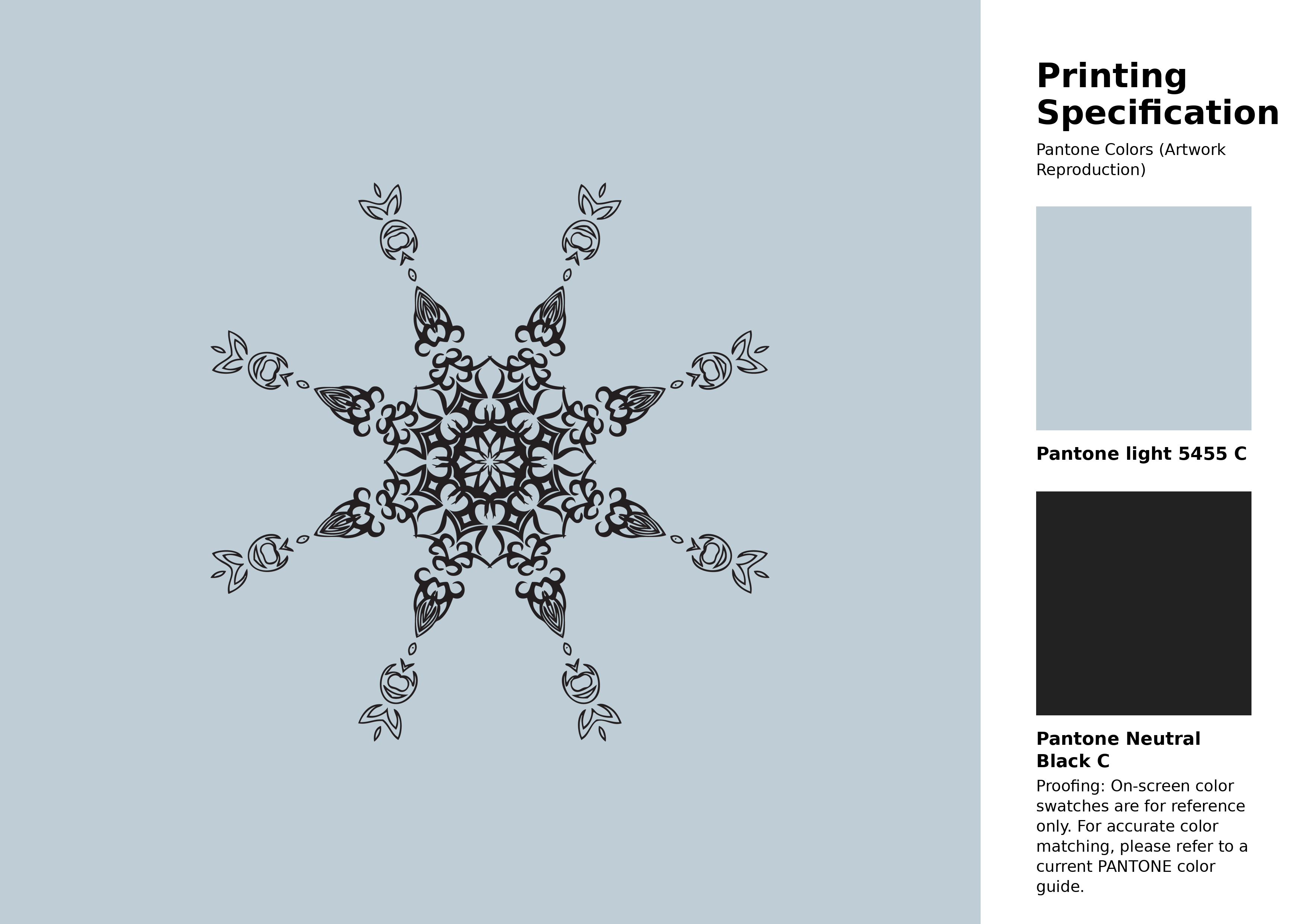 Hex Color #bfced6 | Printing Match PANTONE 5455 C | Color conversion ...