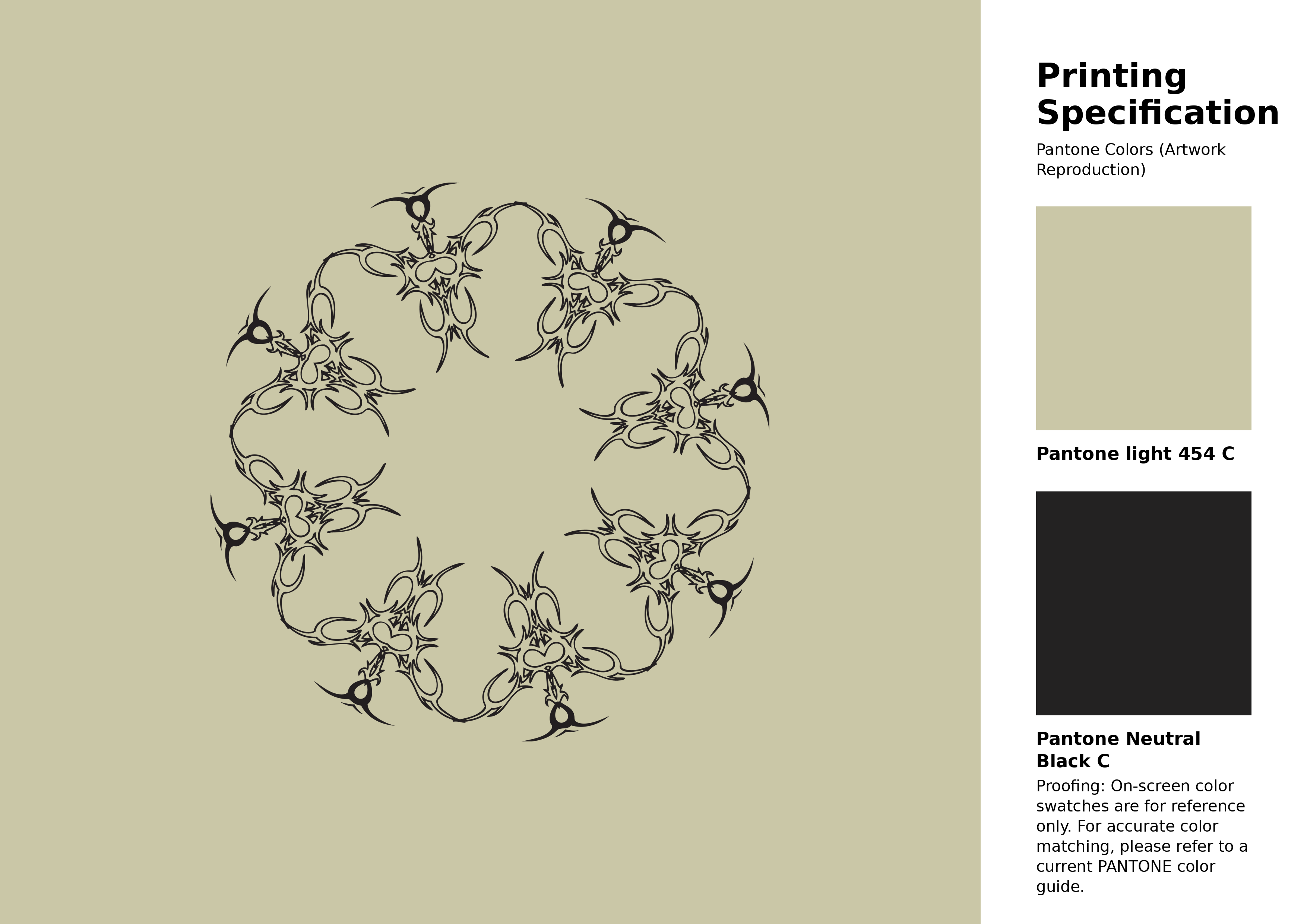Hex Color #cac7a7 | Printing Match PANTONE 454 C | Color conversion ...