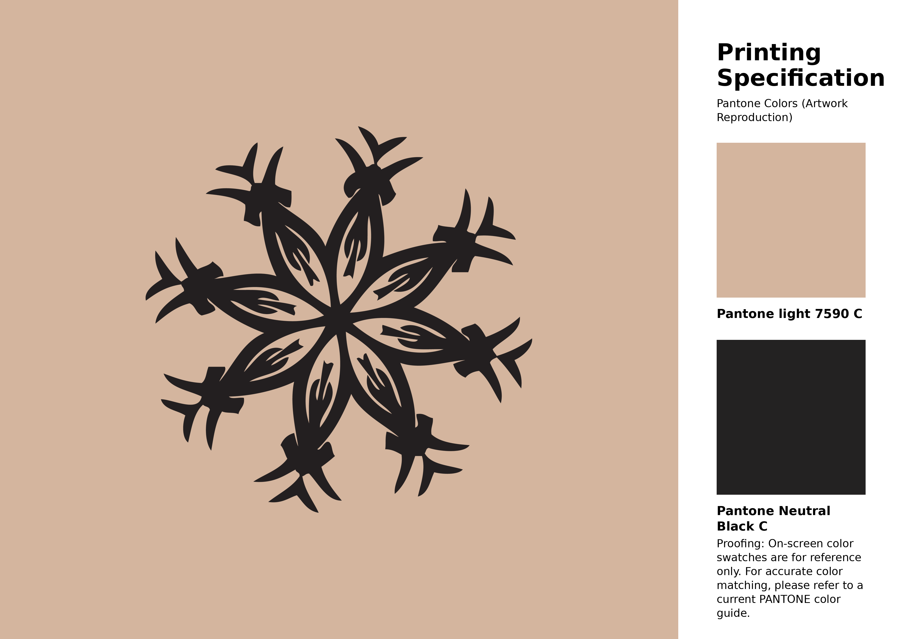Hex Color #d4b59e | Printing Match PANTONE 7590 C | Color conversion ...