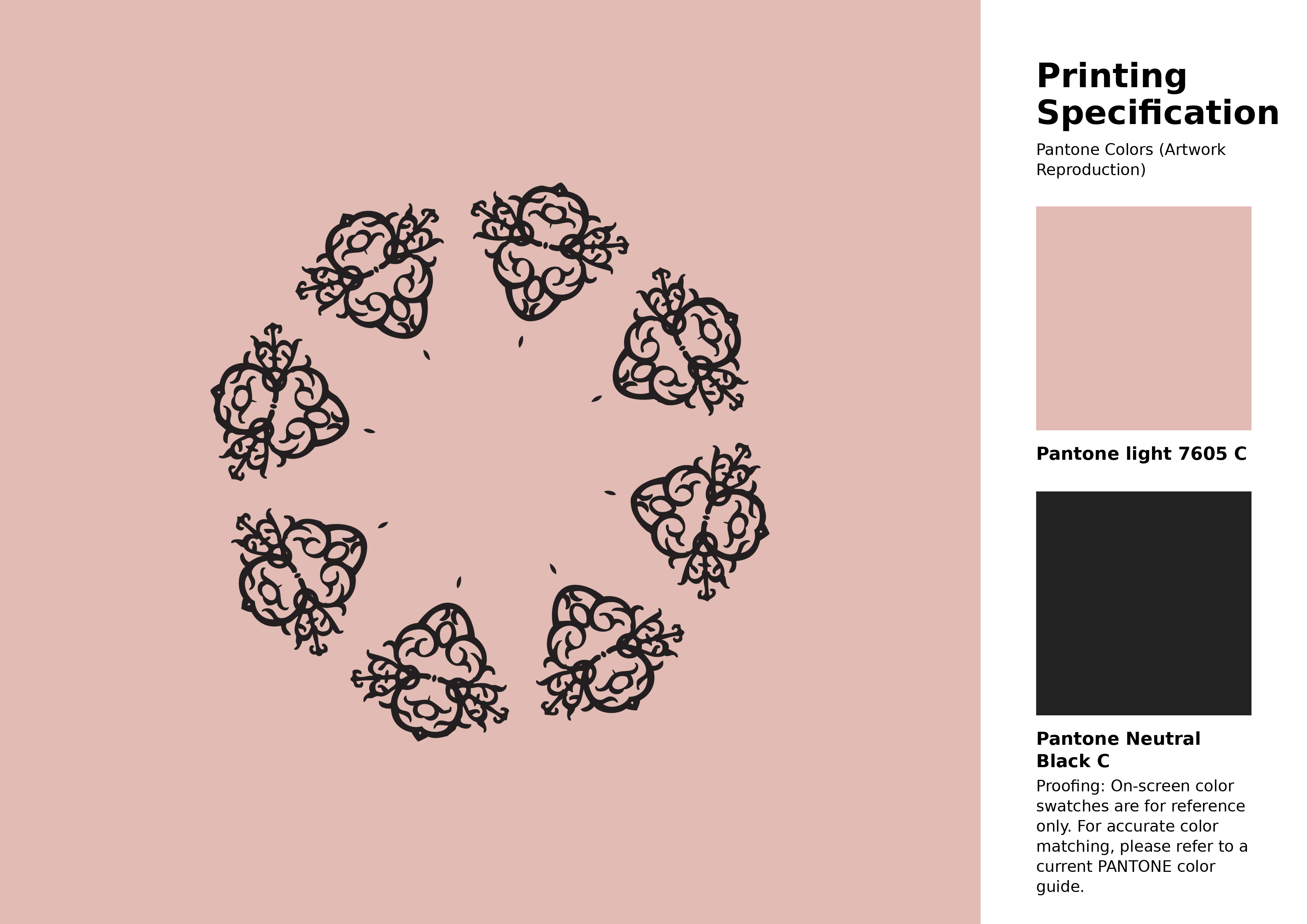 Hex Color #e1bbb4 | Printing Match PANTONE 7605 C | Color conversion ...