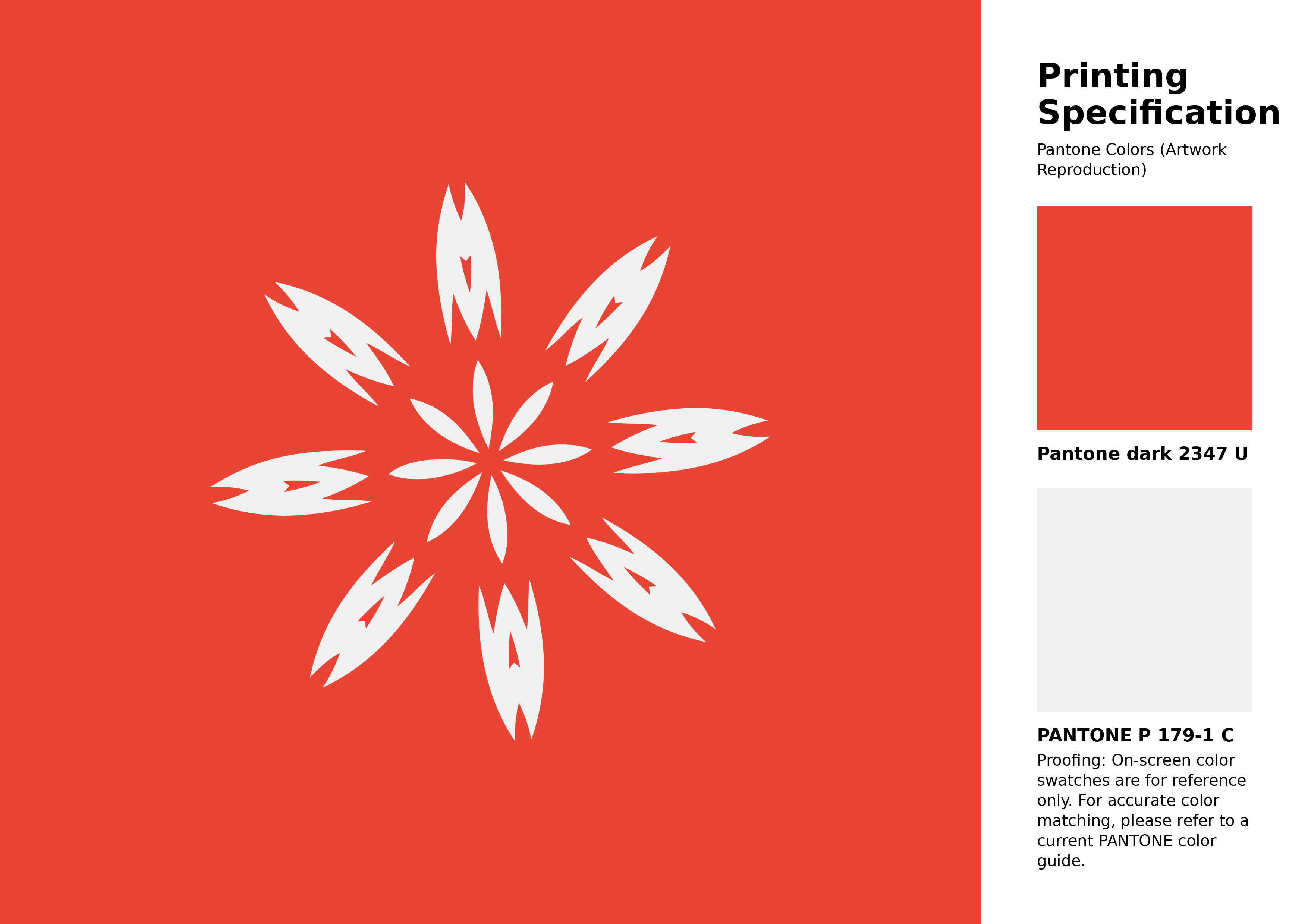 Hex Color #e74536 | Printing Match PANTONE 2347 U | Color conversion ...