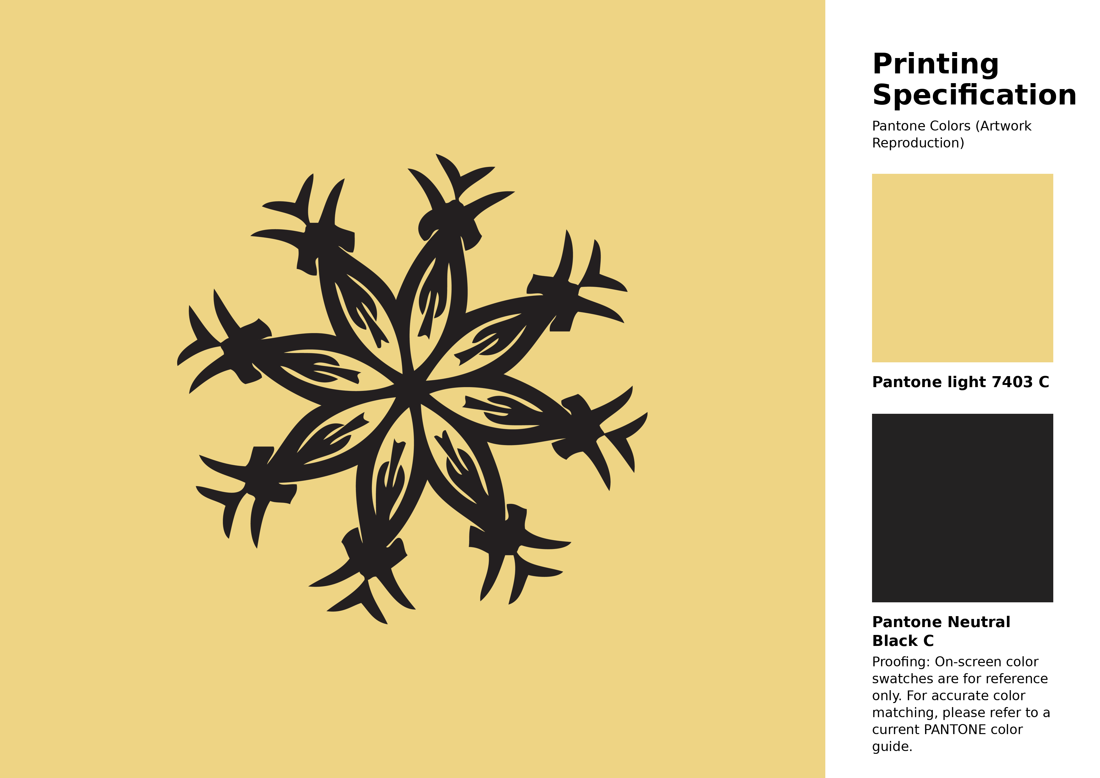 Hex Color #eed484 | Printing Match PANTONE 7403 C | Color conversion ...