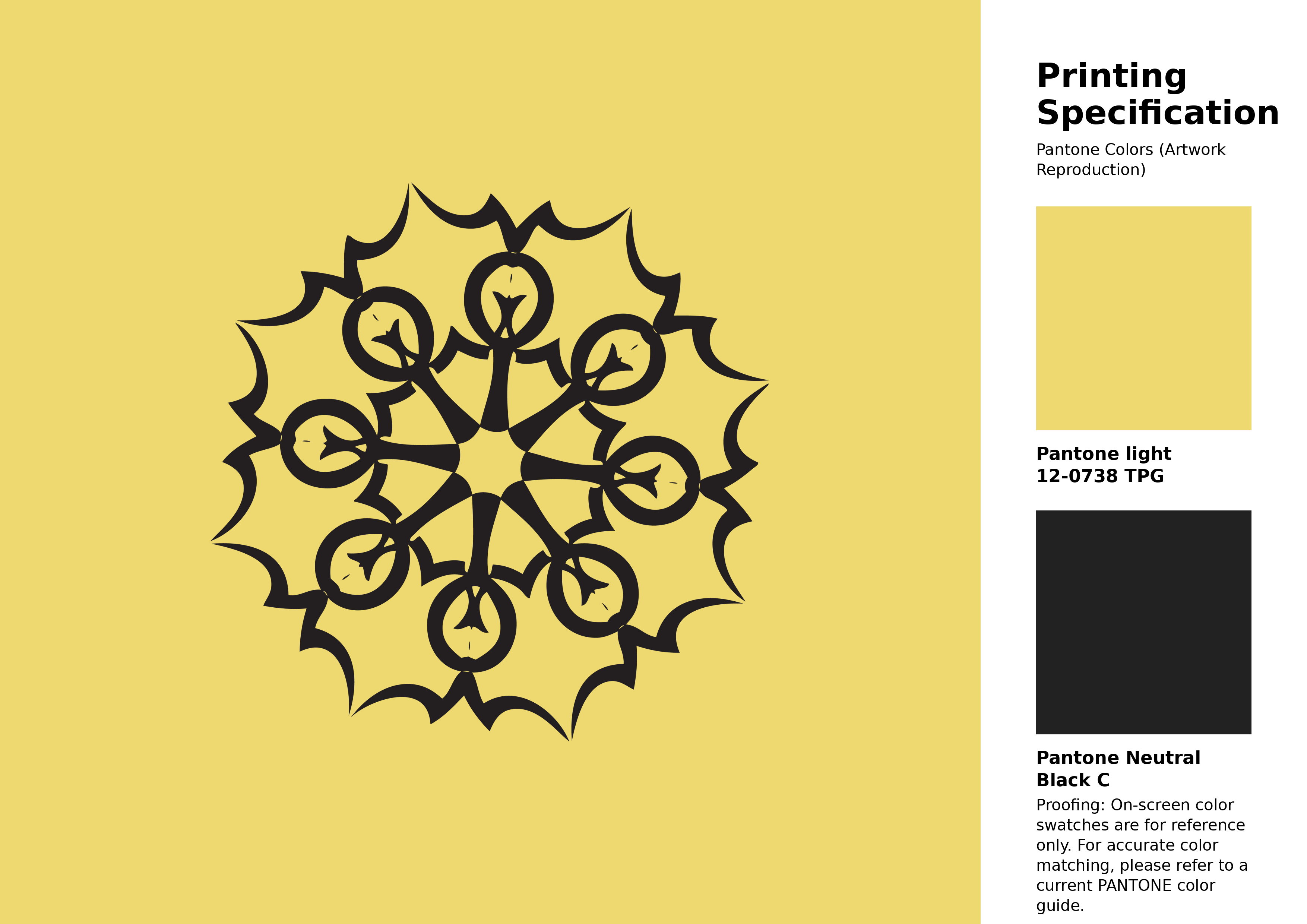 Hex Color #eed971 | Printing Match PANTONE 12-0738 TPG | Color ...