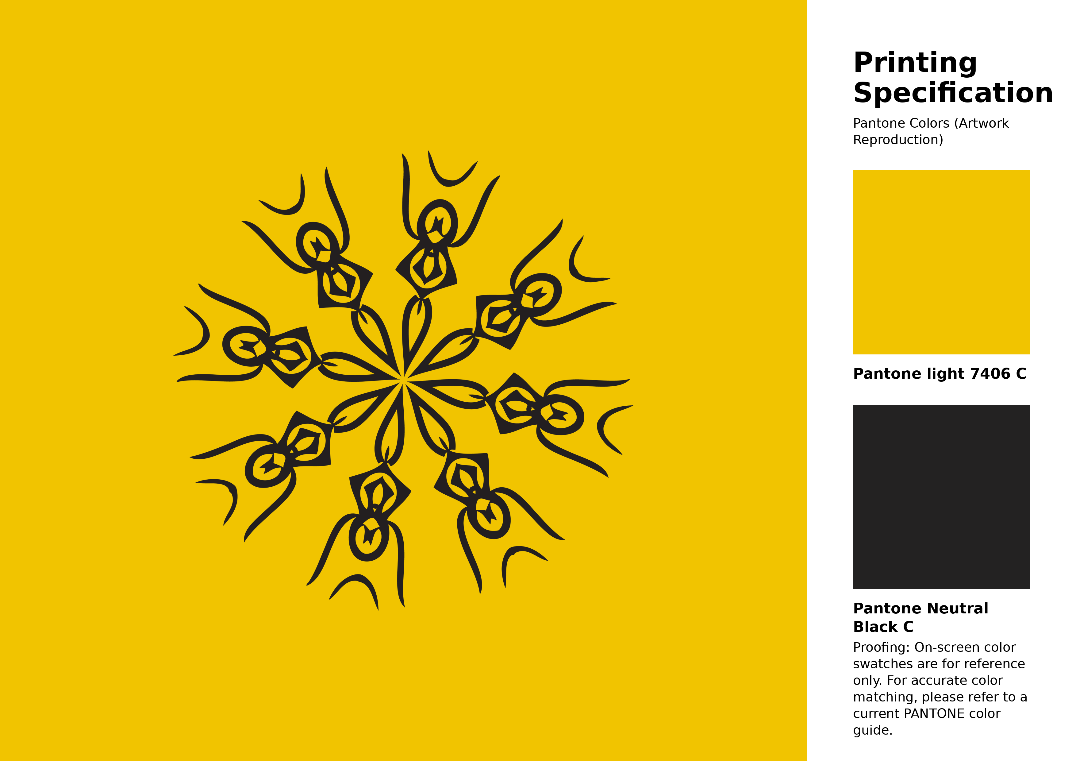 Hex Color #f1c400 | Printing Match PANTONE 7406 C | Color conversion ...