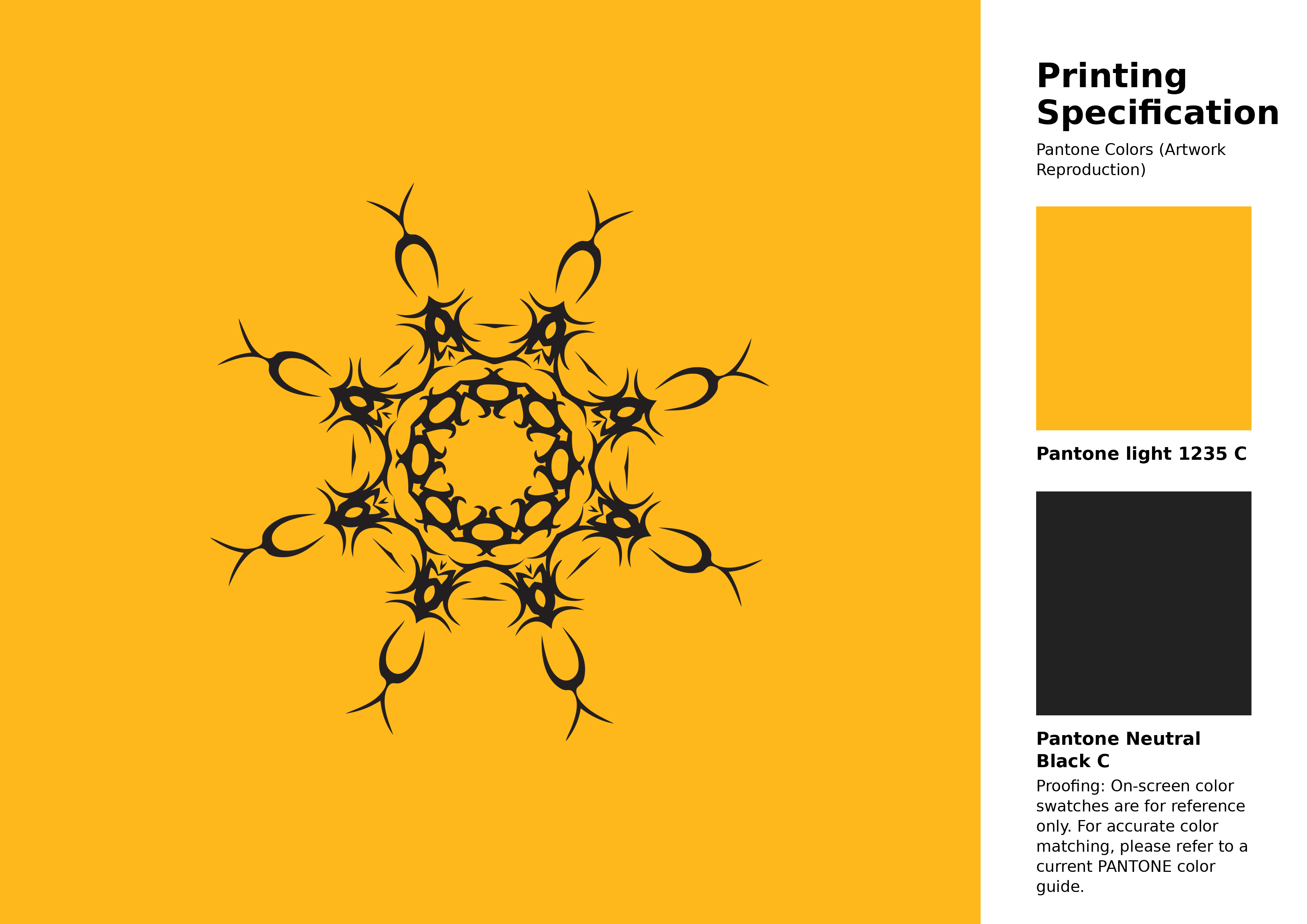 Hex Color #ffb81c | Printing Match PANTONE 1235 C | Color conversion ...